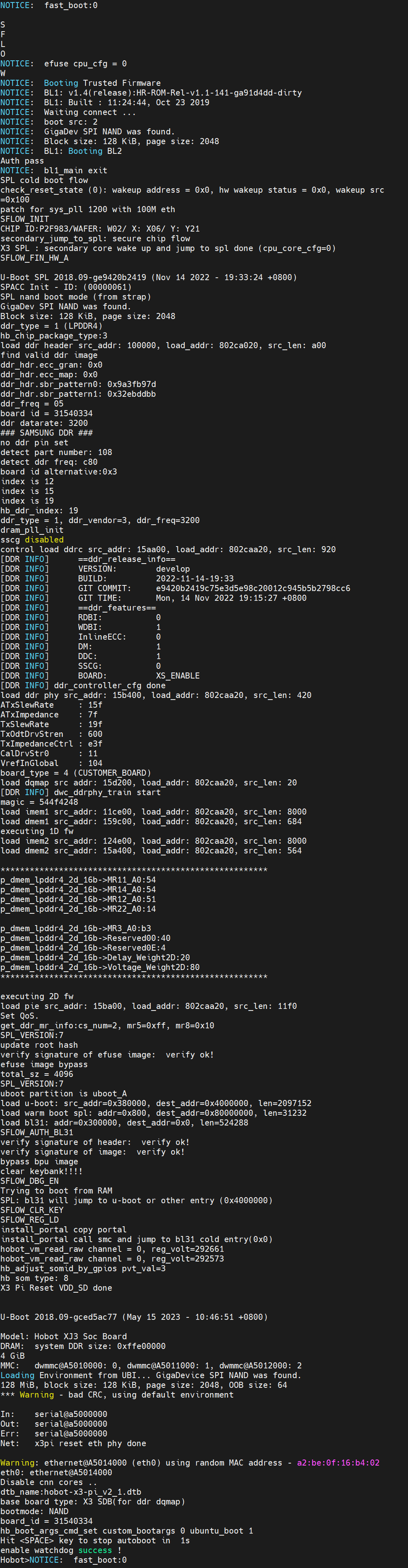 RDKX3 origincar串口连接出现 enable watchdog success - 新手上路 - 地瓜机器人论坛