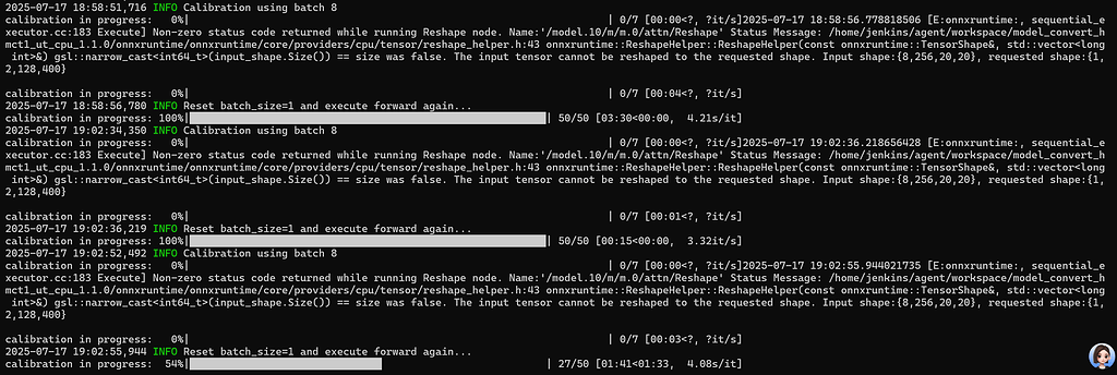 YOLO11在docker中量化时报错 Non-zero status code returned while running Reshape node - 新手上路 - 地瓜机器人论坛