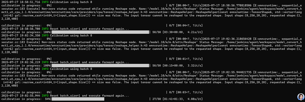 YOLO11在docker中量化时报错 Non-zero status code returned while running Reshape node - 新手上路 - 地瓜机器人论坛